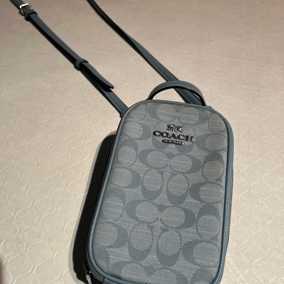 Coach | Bags | Coach Slate Blue Mini Bag | Poshmark